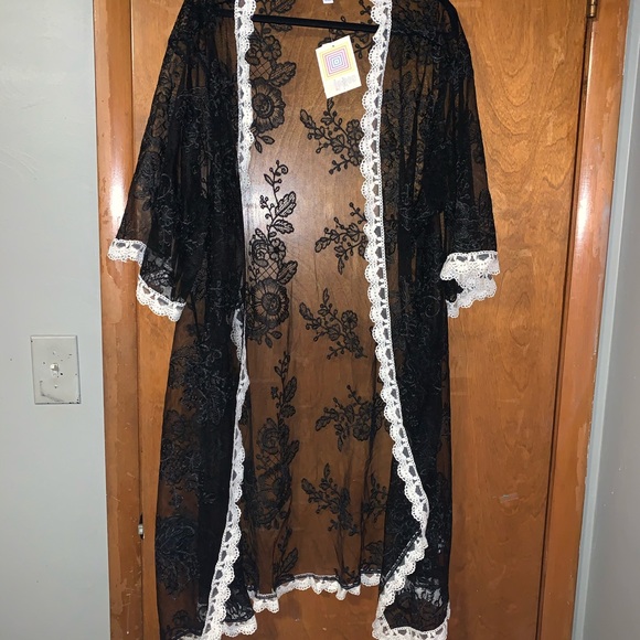LuLaRoe | Sweaters | Large Lularoe Chloe Lace Kimono | Poshmark
